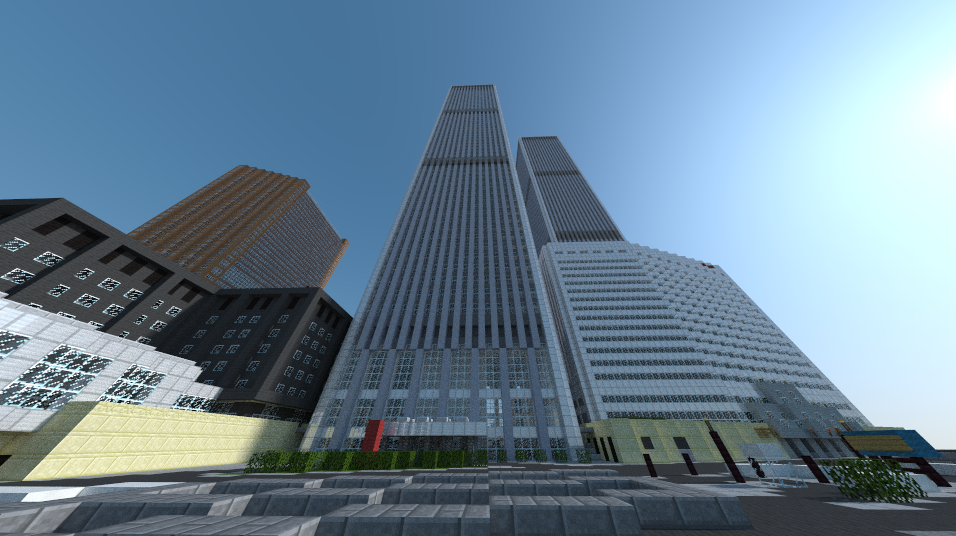 1:2 Manhattan 2001, (World Trade Center) [CLOSED] Minecraft Map