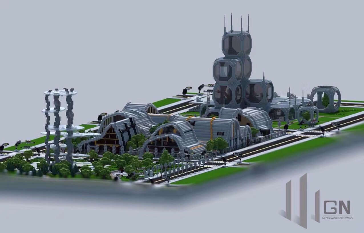 Some Curve Houses Minecraft Map