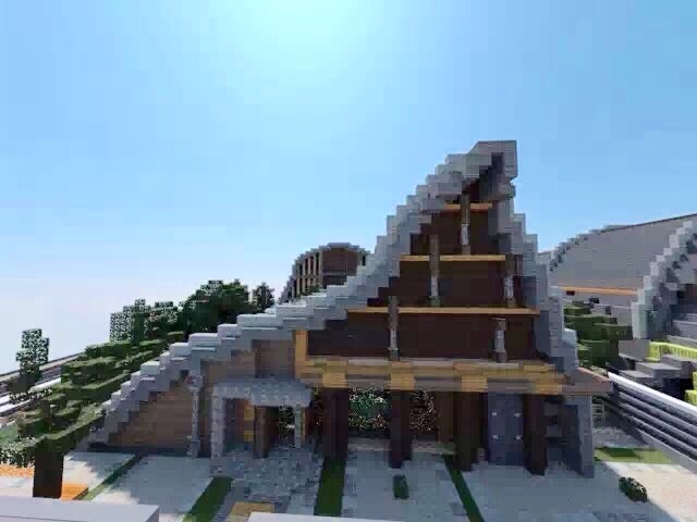 Some Curve Houses Minecraft Map