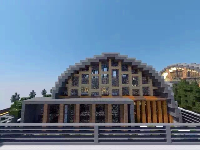 Some Curve Houses Minecraft Map