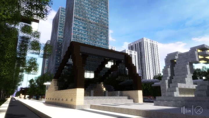 Vertical Complex Minecraft Map