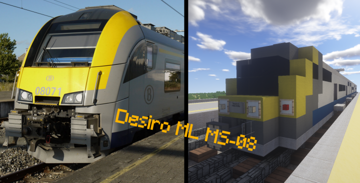 Train - Desiro ML MS-08 - NMBS Belgian train Minecraft Map