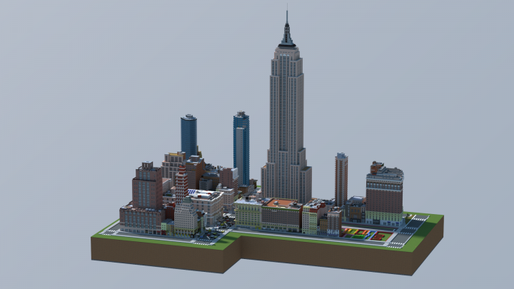 Fifth Avenue NYC (1:2 scale) Minecraft Map