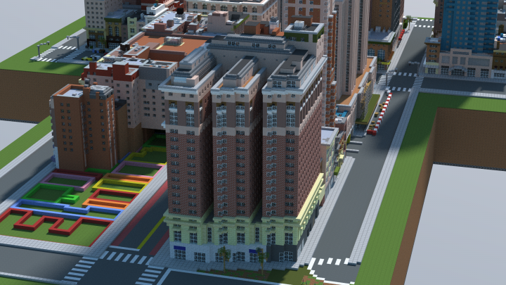 Fifth Avenue NYC (1:2 scale) Minecraft Map