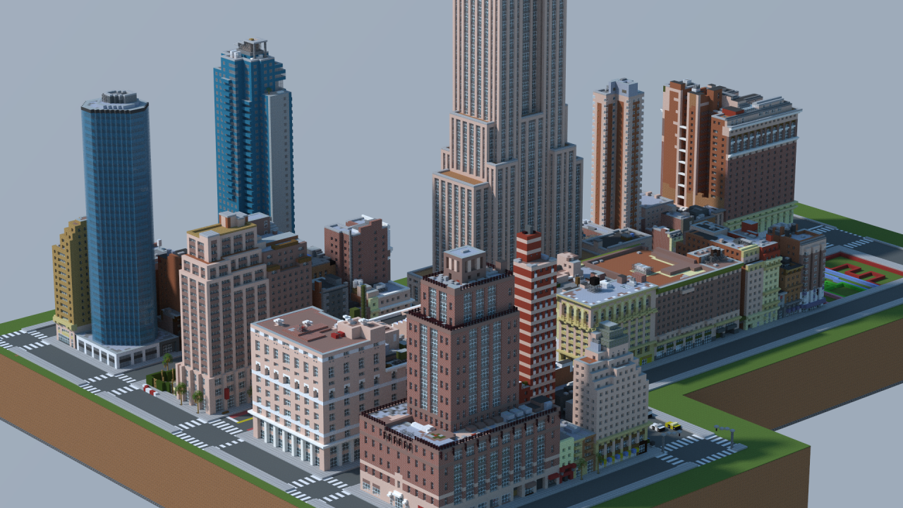 Fifth Avenue NYC (1:2 scale) Minecraft Map