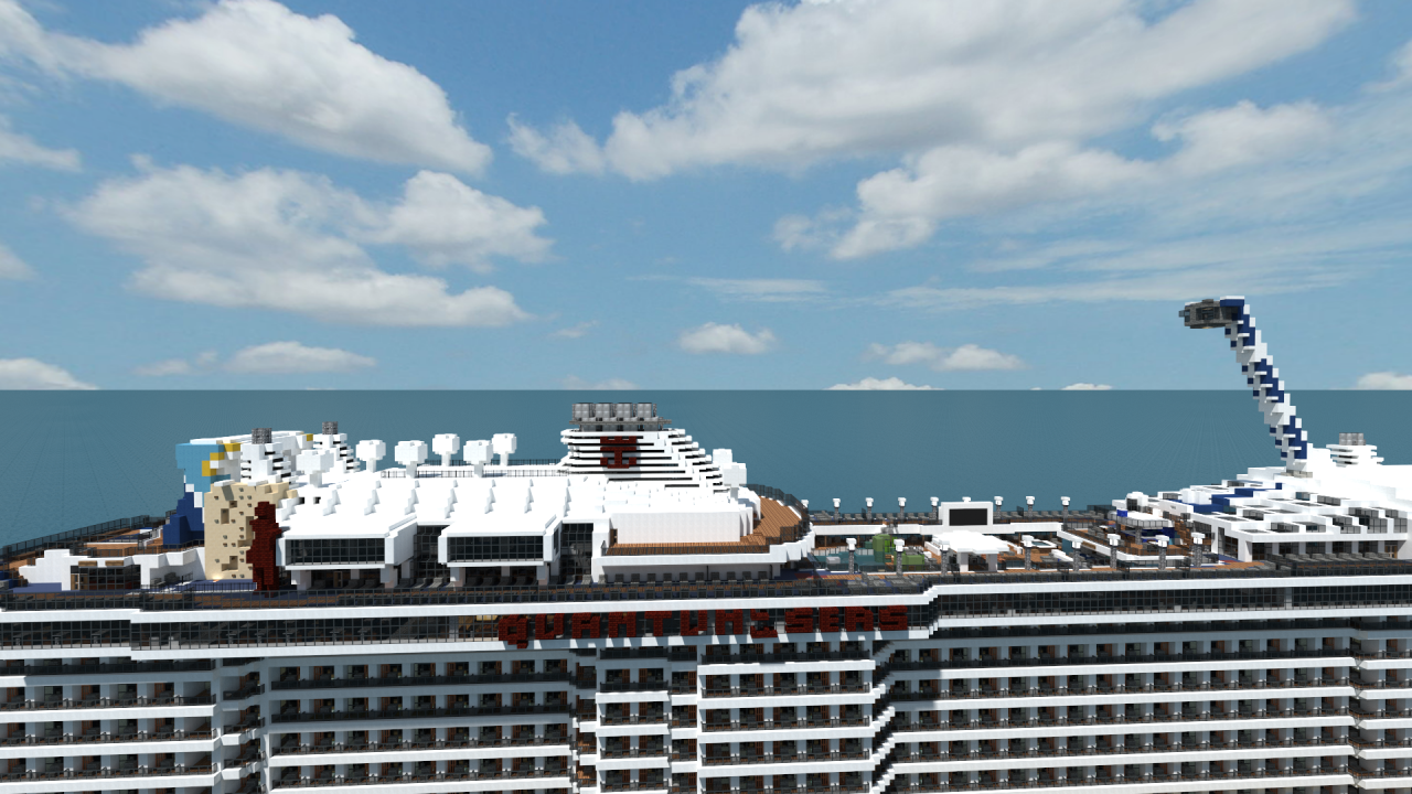 1:1 Quantum of the Seas Cruise Ship With Full Interior Minecraft Map