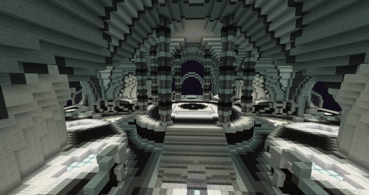 Monochrome Factions Spawn Minecraft Map