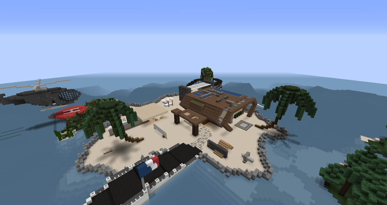 Modern beach house Minecraft Map