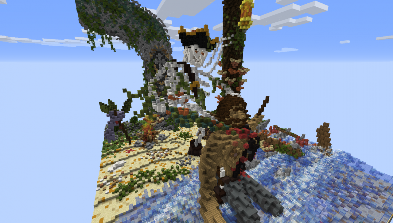 The pirate and the skeleton Minecraft Map