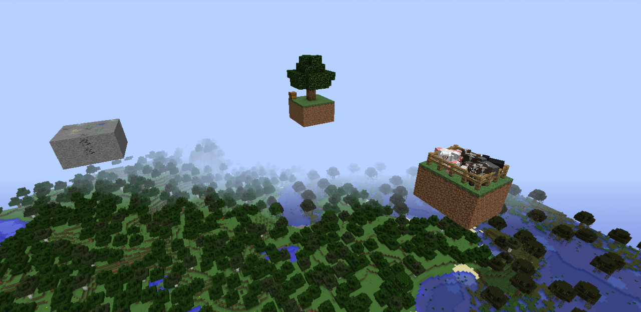 sky block Minecraft Map