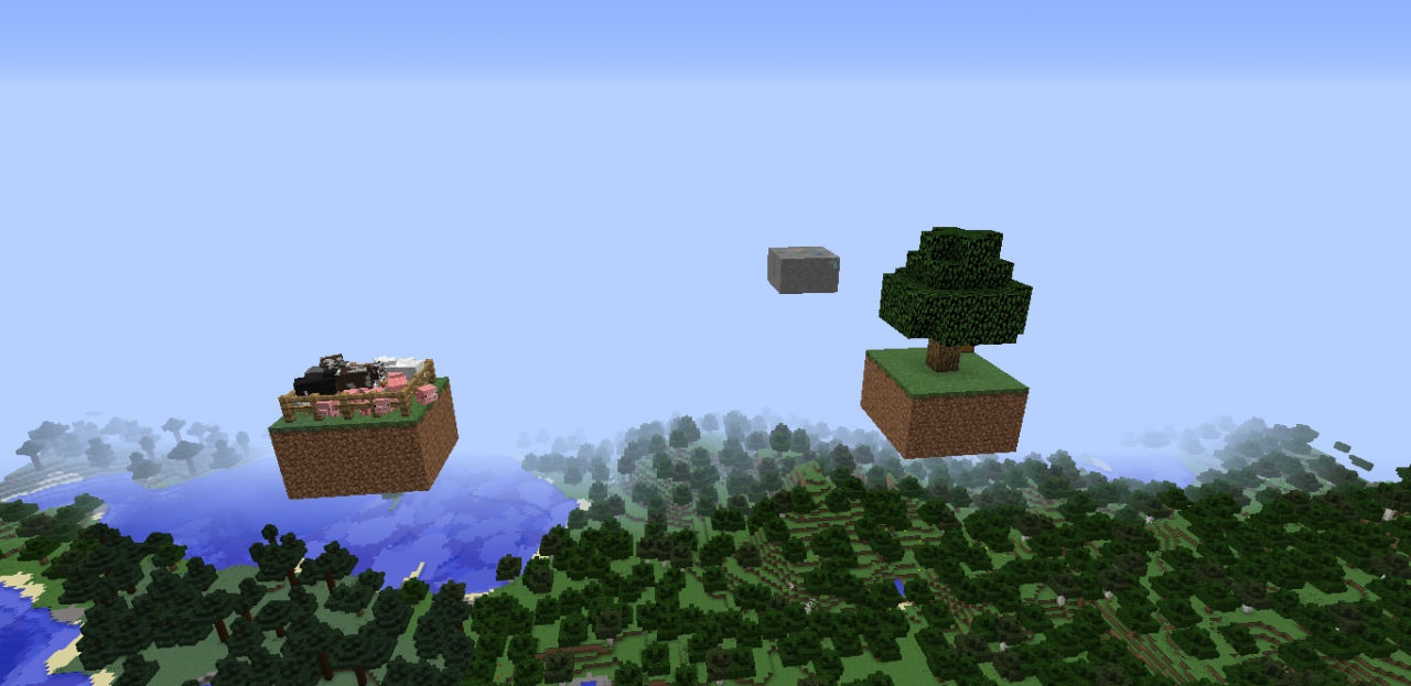 sky block Minecraft Map