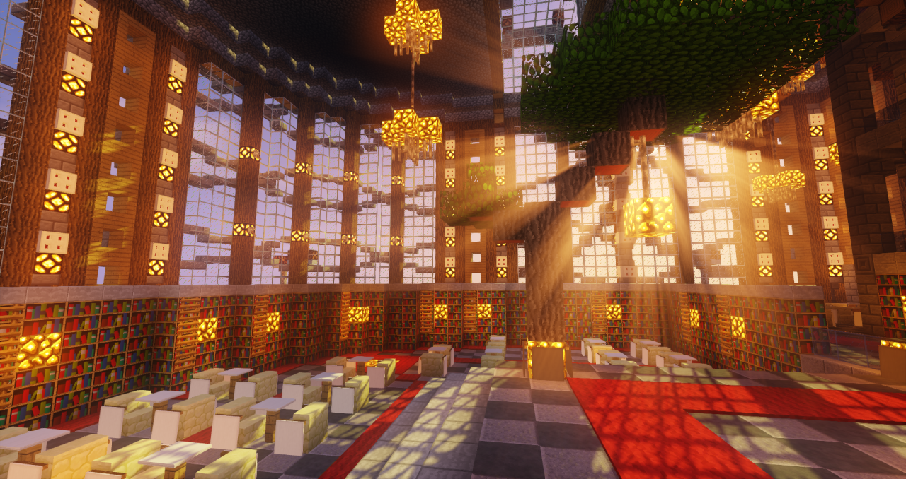 Large Library - Bibliotheque Minecraft Map