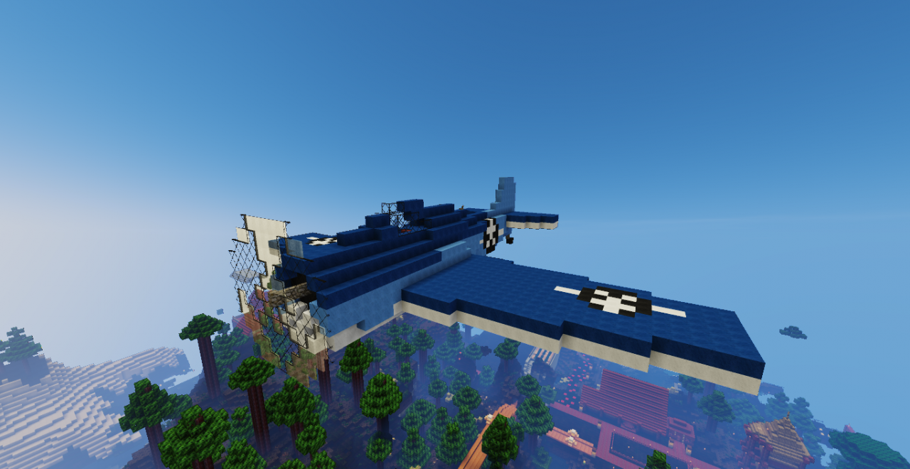 Grumman F6F Hellcat Minecraft Map