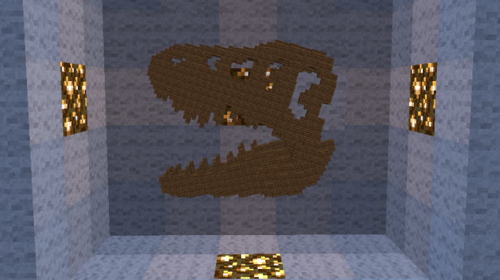 Remake T-rex hed Minecraft Map