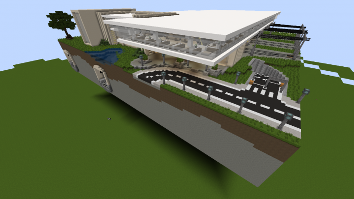Modern train station Minecraft Map