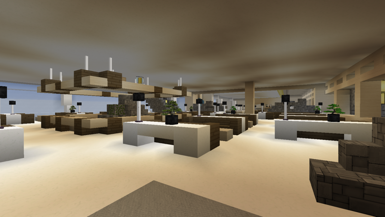 Modern train station Minecraft Map