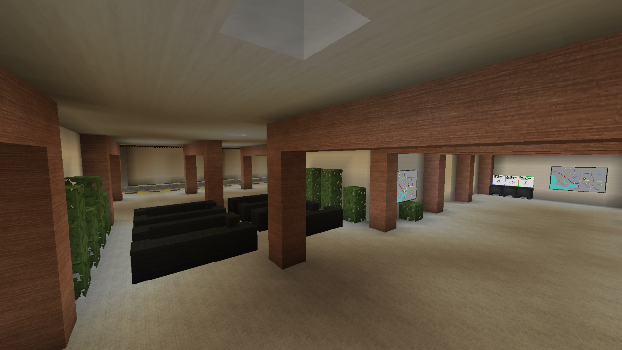 Modern train station Minecraft Map