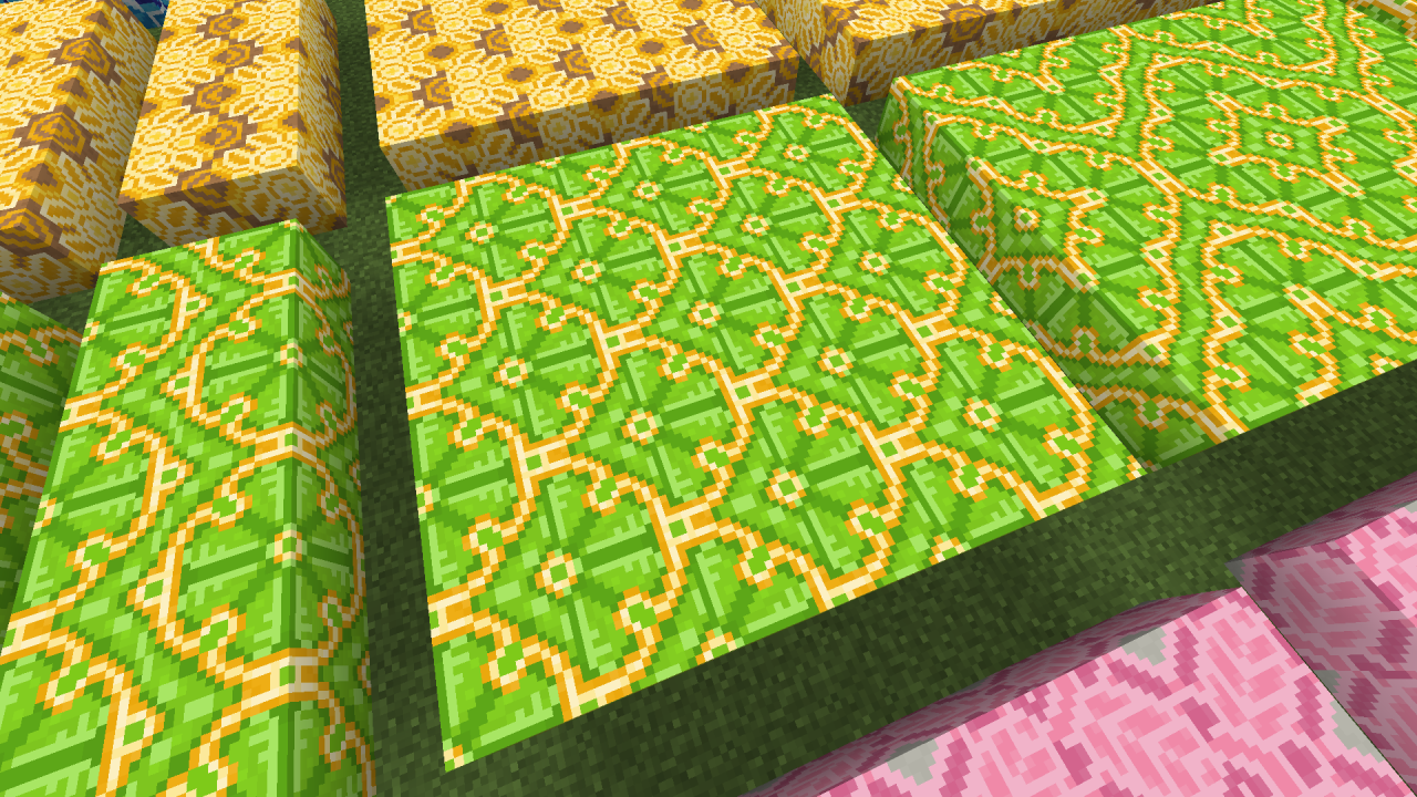 Glazed Terracota patterns Minecraft Map