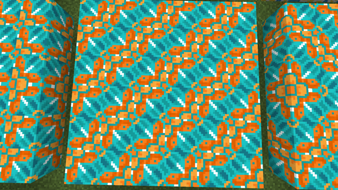 Glazed Terracota patterns Minecraft Map