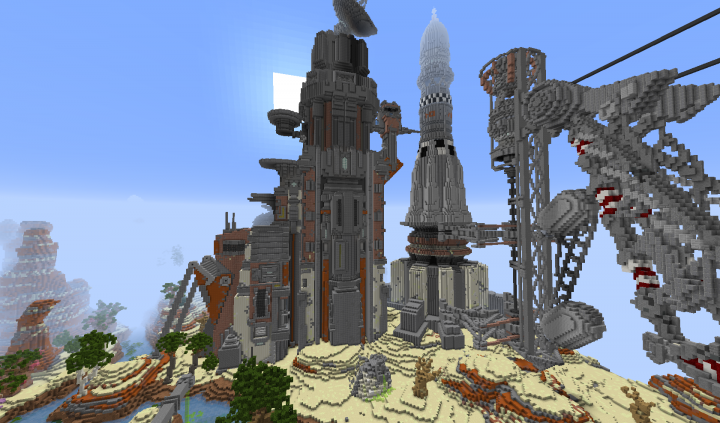 Solitary Launch Base Minecraft Map