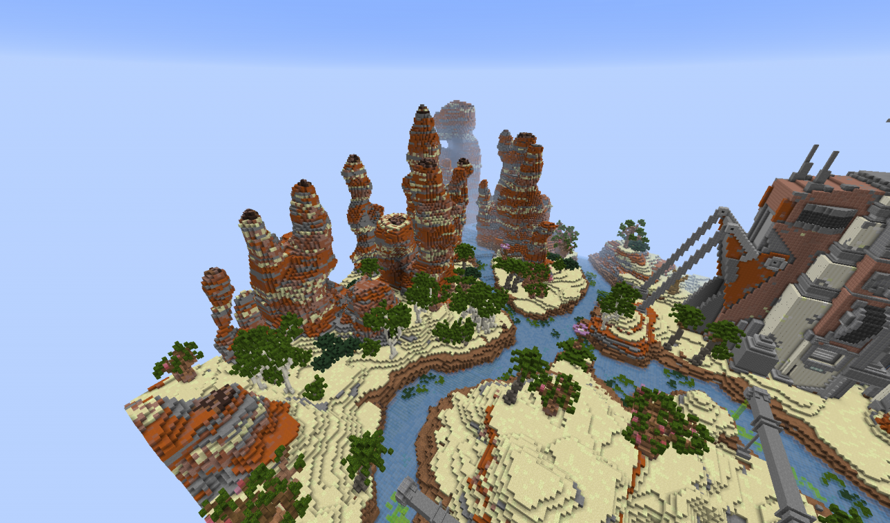 Solitary Launch Base Minecraft Map