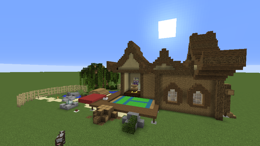 Neko Atsume Zen House Minecraft Map