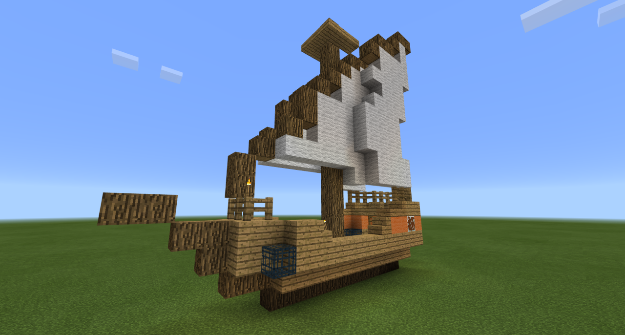 (PE/Win10) Old-medieval fishing boat Minecraft Map