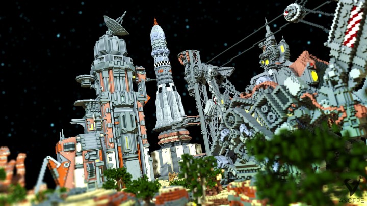 Solitary Launch Base Minecraft Map