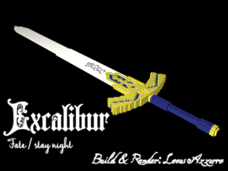 Excalibur (Fate Series) - Fantasy Weapon Models Minecraft Map