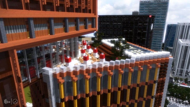 Rooftop Luxury-the Golden Towers Minecraft Map