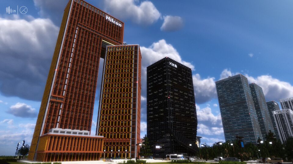 Rooftop Luxury-the Golden Towers Minecraft Map