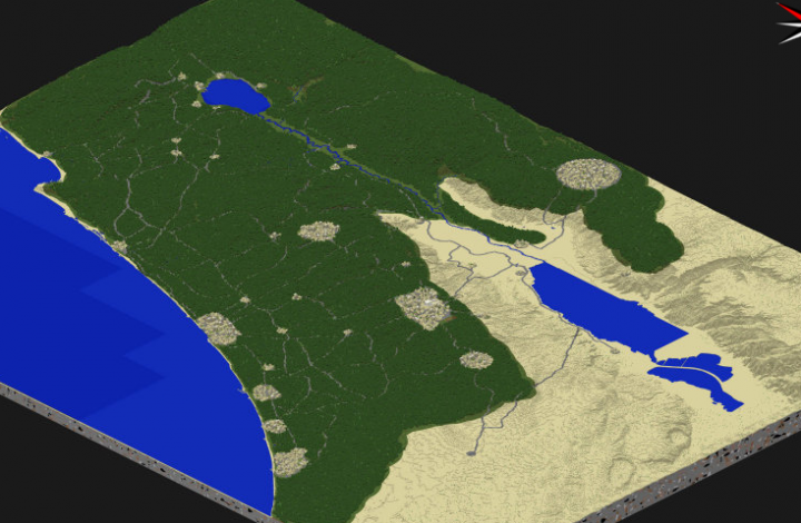 1st Century Israel 1:72 Scale Minecraft Map