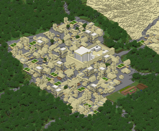 1st Century Israel 1:72 Scale Minecraft Map
