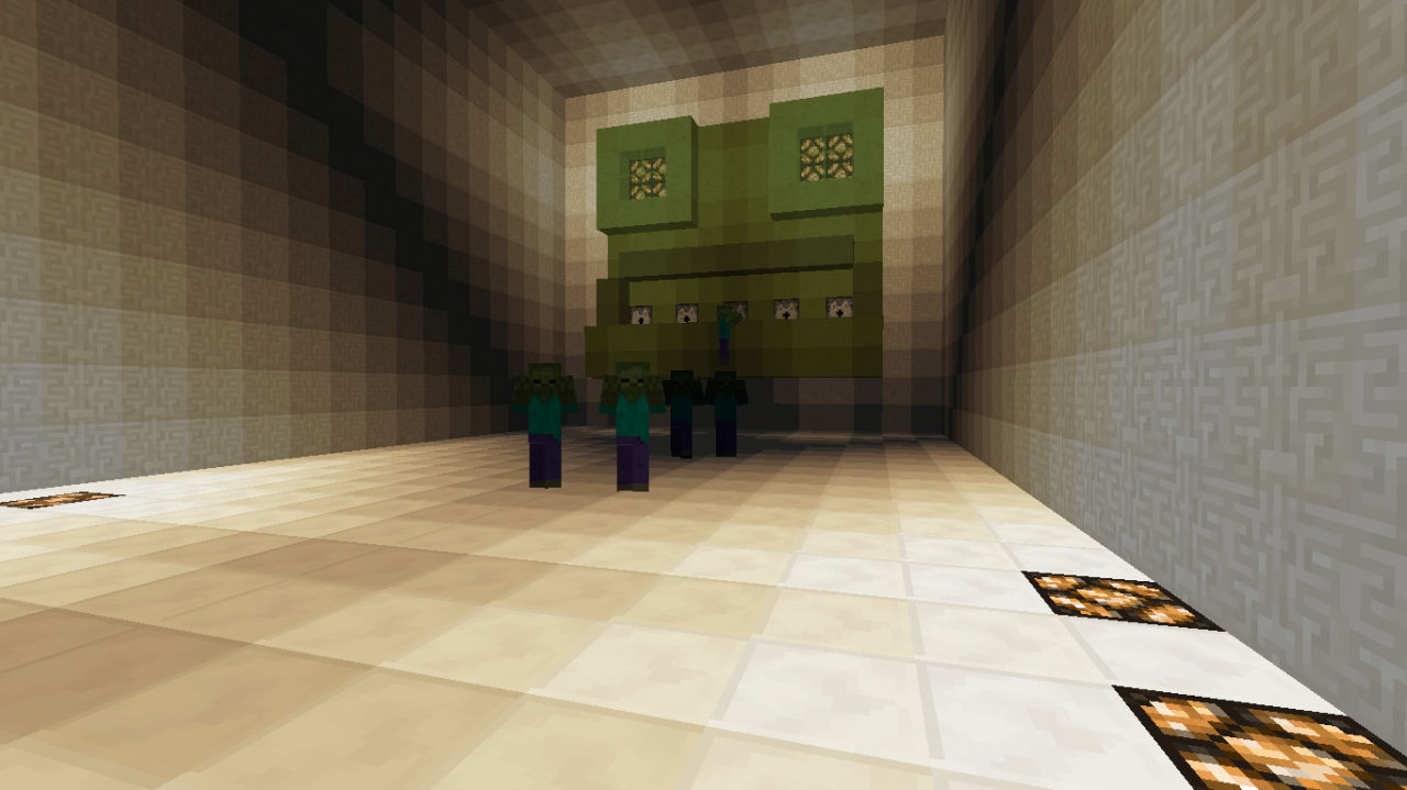 Zombie Shooter - Shooter Minigame - Minecraft 1.11x Minecraft Map