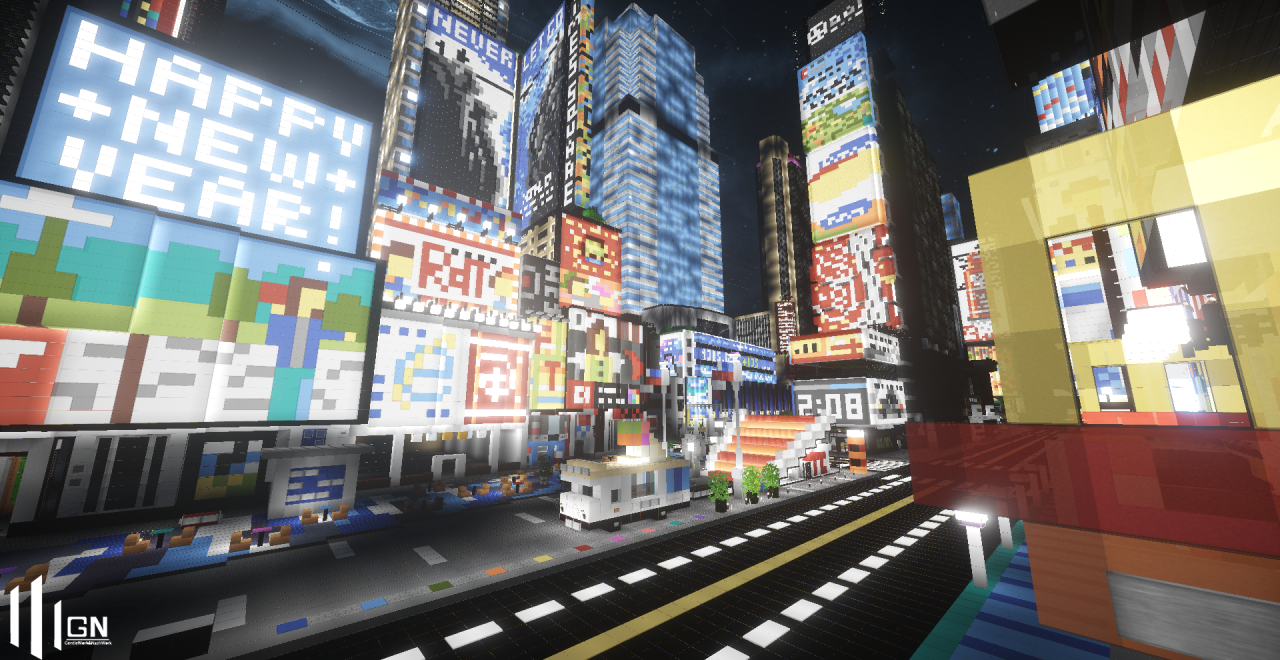 [GN] Times Square Minecraft Map
