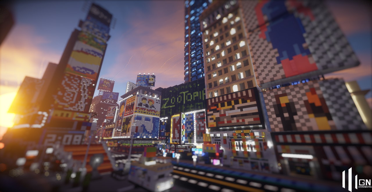 [GN] Times Square Minecraft Map