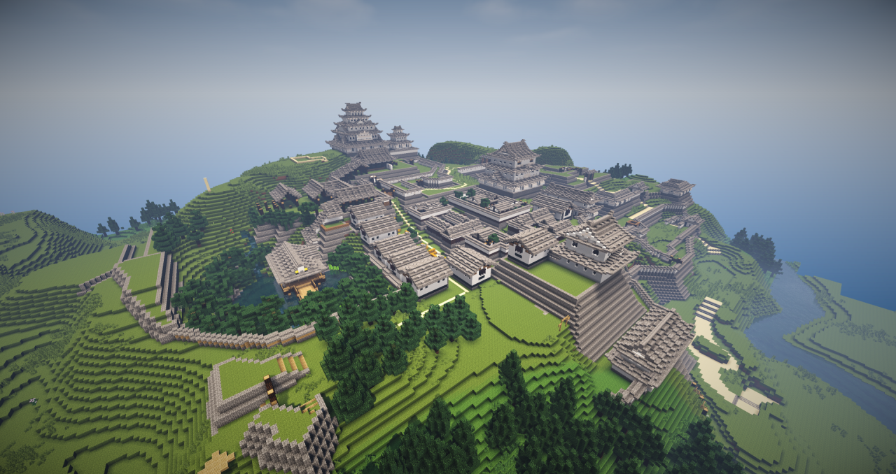 Fictitious naval base and shipyard Minecraft Map