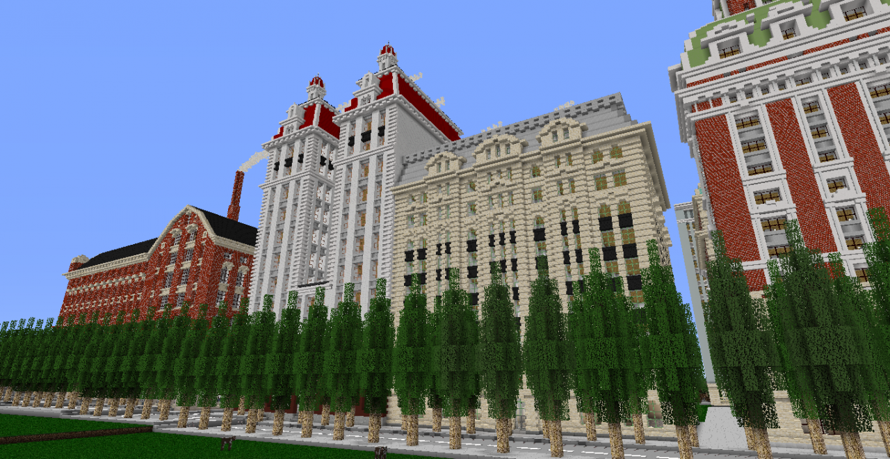 Factory - Office building - Apartment building Minecraft Map