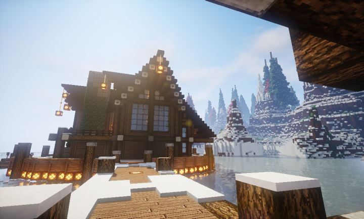 'Crescent Cove' Winter Edition Minecraft Map