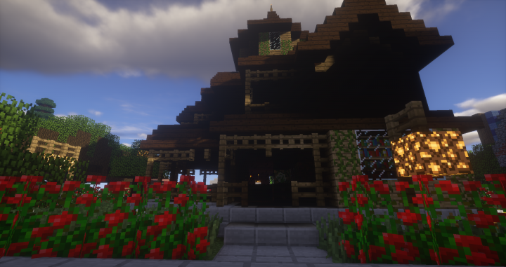 Flower house Minecraft Map