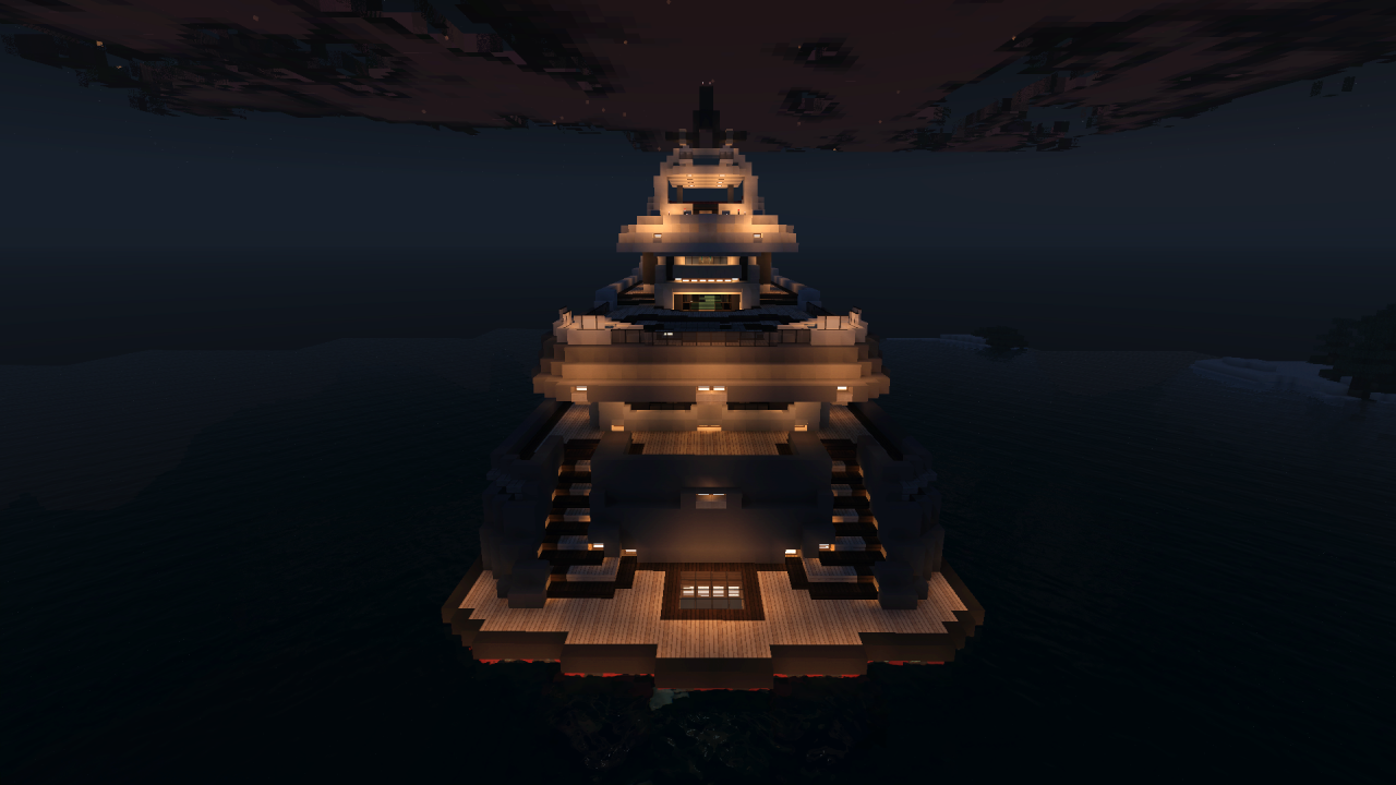 Super-yacht - 'GrayScale' Minecraft Map