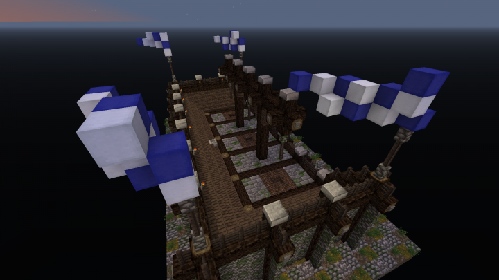 Triple gallows with a grandstand Minecraft Map
