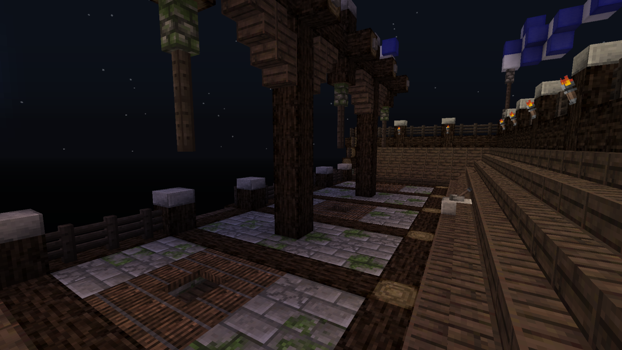 Triple gallows with a grandstand Minecraft Map