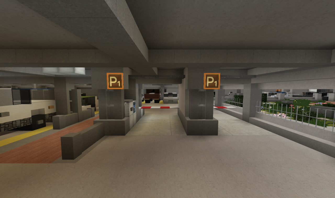Realistic Parking 650 places Minecraft Map