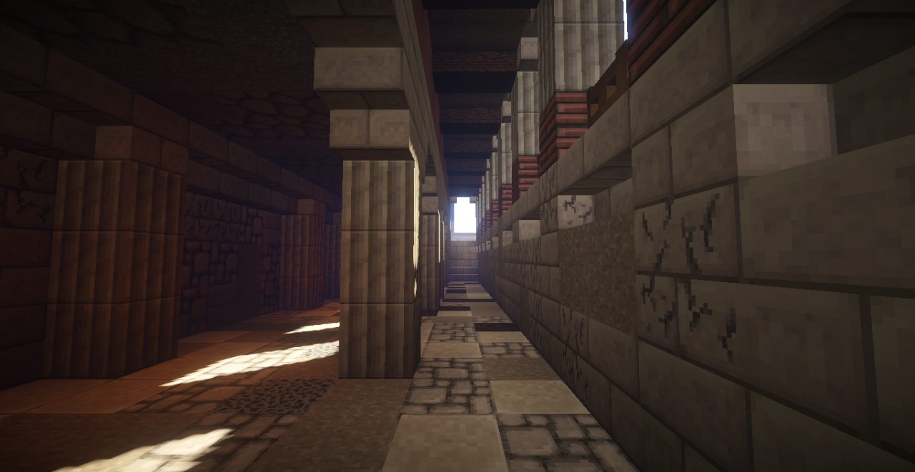 Roman insula by the lake (with underground market) Minecraft Map