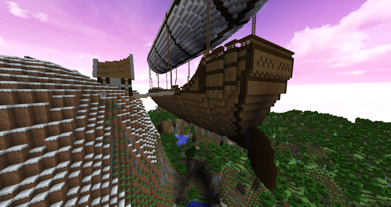 Fantasy Cargo Airship Minecraft Map