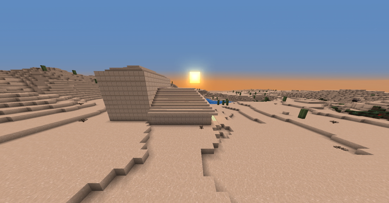Temple in the desert Minecraft Map