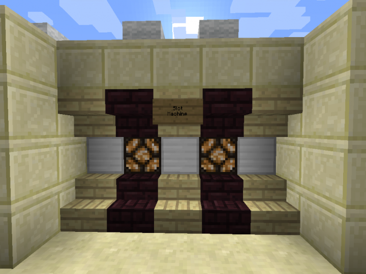 A Working Slot Machine on Minecraft Minecraft Map