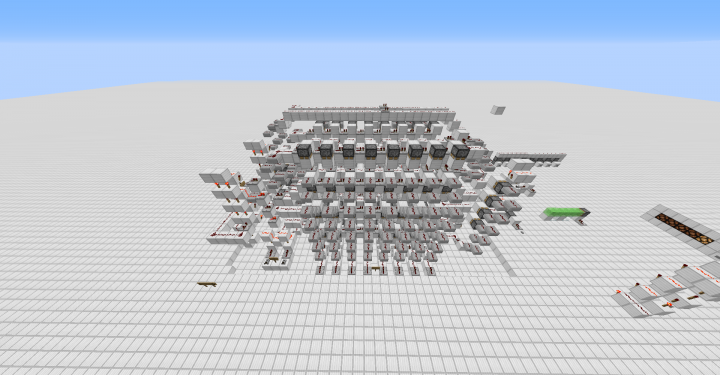 4 line 8 BIt RAM Simpler Minecraft Map