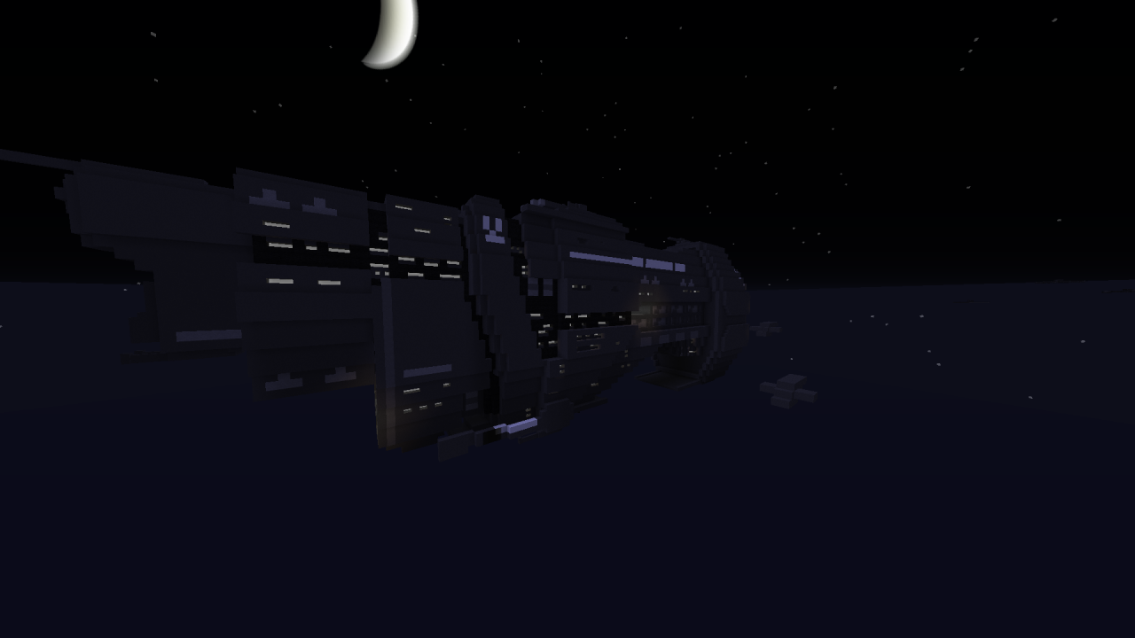 UNSC Marathon Class Heavy Cruiser 1:10 scale Minecraft Map
